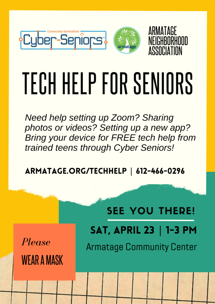 Tech Help for Seniors – Armatage Neighborhood Association